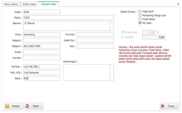 Input Data Jenis, Sales, Pelanggan, dan Supplier di IPOS 5! - Program IPOS